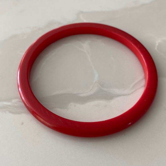 Jewelry | Vintage Red Bakelite Bangle | Poshmark
